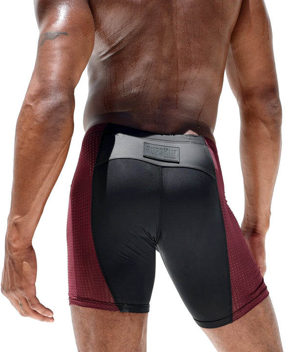 RUFSKIN® SPLIT Stretch Perforated Mesh Sport Cycle Shorts