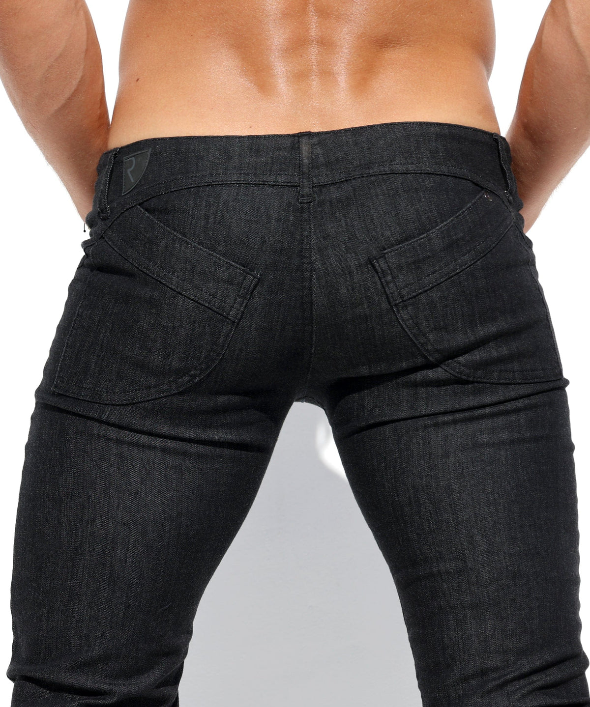RUFSKIN® BUTCH Black Lace-Fly Stretch Denim Jeans