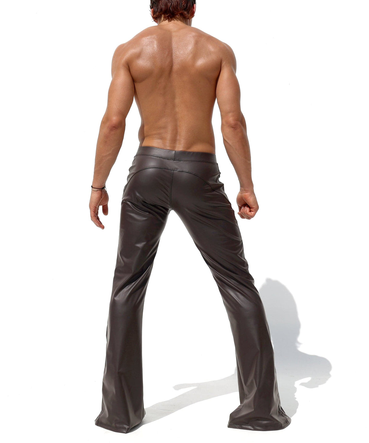 RUFSKIN® CERRONE HASHISH Signature Stretch Vegan Leather Flare-Leg Pants