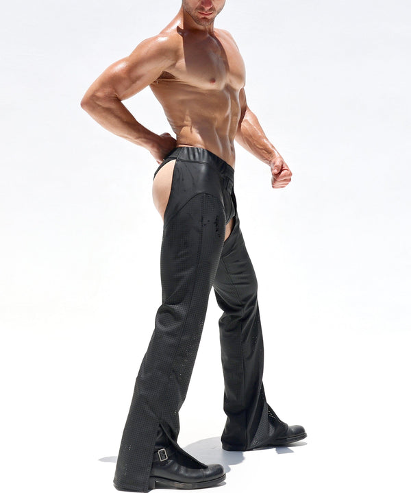RUFSKIN® DRIFTER Perforated Rubberized Spandex Signature Chaps