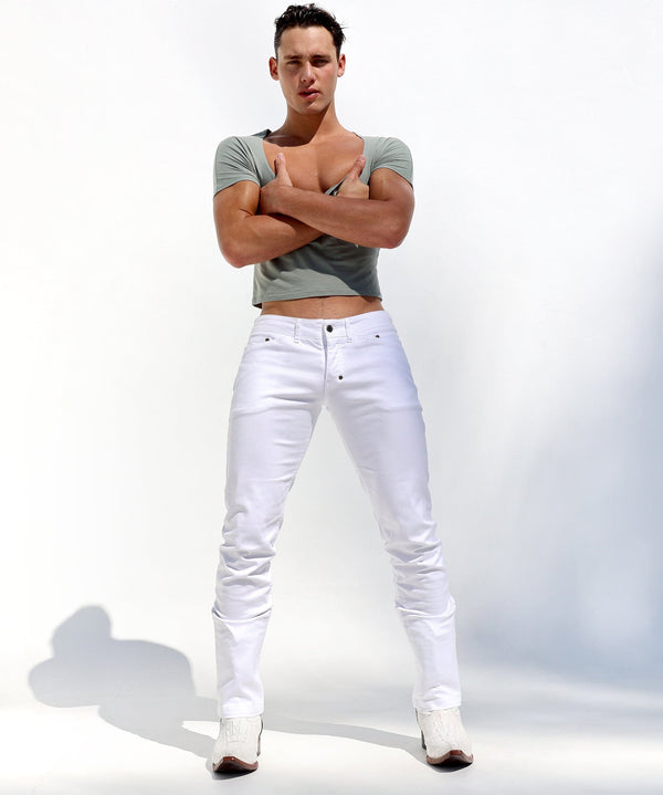 RUFSKIN® GIORGIO White Stretch Denim Jeans