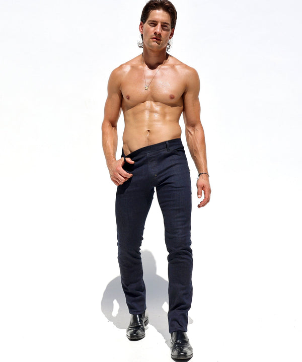 RUFSKIN® MORRIS Signature Slim-Fit Straight-Leg Stretch Indigo Denim Jeans